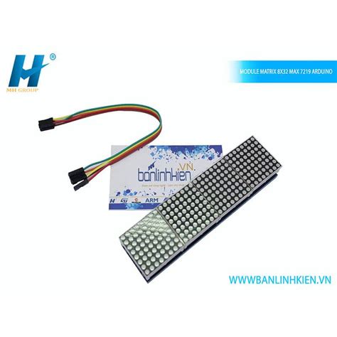 module matrix 8x32 max7219 arduino xanh lá mt 832 g mã lk 06552