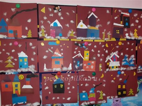 Конспект занятия по аппликации Зимушка зима в подготовительной группе