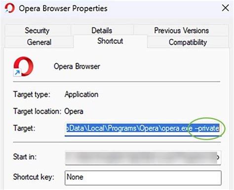 Make Opera Start In Private Browsing By Default [how To]