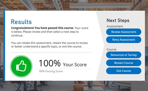 Storyline Template Assessment Intro And Results Layout Elearning
