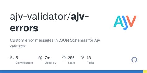 GitHub Ajv Validator Ajv Errors Custom Error Messages In JSON Schemas For Ajv Validator