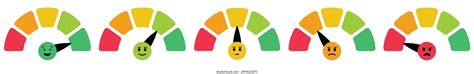 Scale Meter Level Barometer Mood Icons Stock Vector Royalty Free 2494623293 Shutterstock