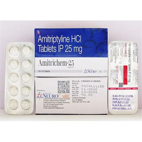 Amitriptyline Tablets Ip 25 Mg At ₹ 253 Box Elavil In Panchkula Id 2853248987097