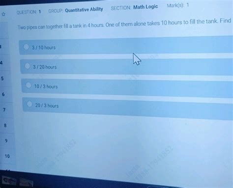 Question 1 Group Quantitative Ability Section Studyx