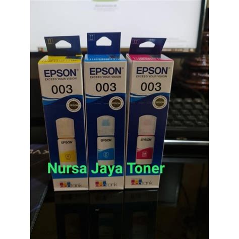 Jual Tinta EPSON 003 Colour BCMY ORIGINAL Shopee Indonesia