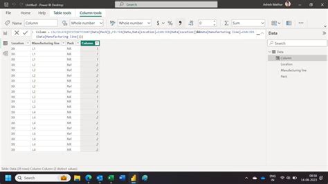 ashish mathur on linkedin re calculated column for duplicate values
