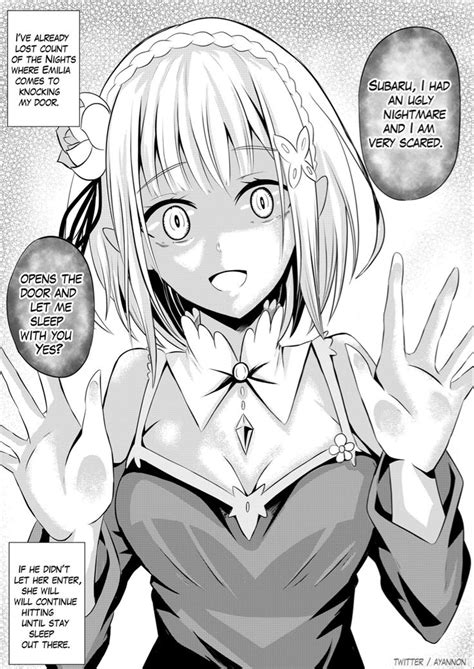 Pin By J4ckk00 On Au Anime Funny Rezero Subaru Anime Life