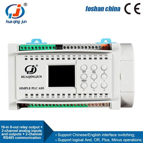 Huaqingjun 16 In 8 Out Relay Output Plc Analog Inputs Outputs 0 20ma