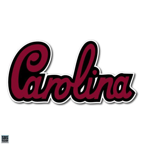 Sds 10 Script Carolina Vinyl Decal Miss Cocky