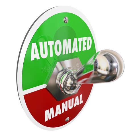 Automated Vs Manual Tasks Work Automation Stock Illustrations 2 Automated Vs Manual Tasks Work