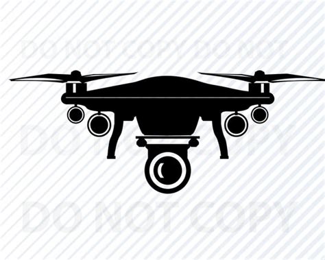 Drone Svg Bestand Drone Vector Image Drone Silhouette Etsy België