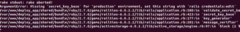 lỗi missing `secret key base` khi deploy rails 6 lên aws viblo