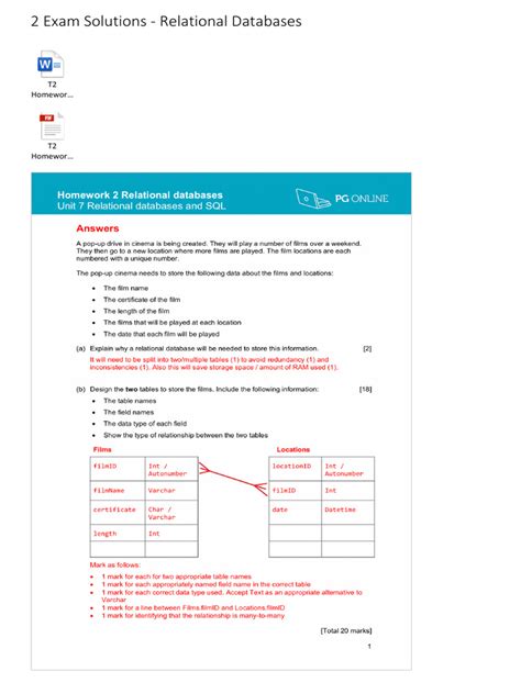 2 Exam Solutions Relational Databases Pdf