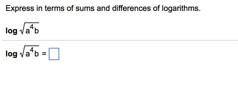 solved express in terms of sums and differences of