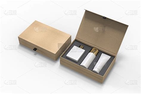 空白化妆品礼盒品牌 d渲染插图