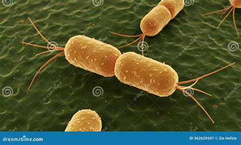 Microscopic View Of Caulobacter Crescentus Bacteria A Detailed Sem