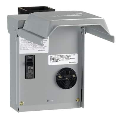 Ge Metered Rv Pad Mount Pedestal With 50 Amp And 30 Amp Rv Receptacles