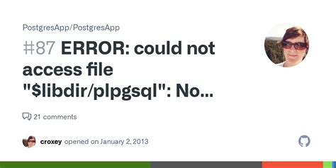 Error Could Not Access File Libdir Plpgsql No Such File Or Directory Issue