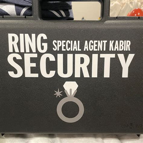 Ring Security Case Ring Bearer Briefcase For Wedding Ring Security