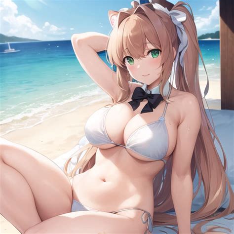 Monika Ddlc 72 By Slippyai On Deviantart