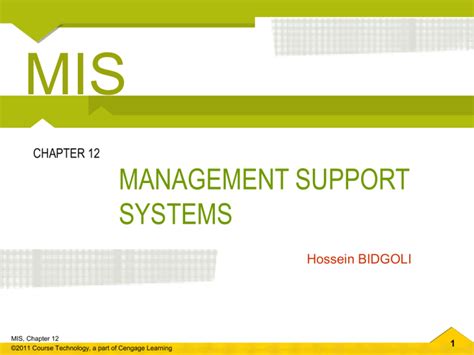 Management Support Systems Dss Eis And Gis Overview