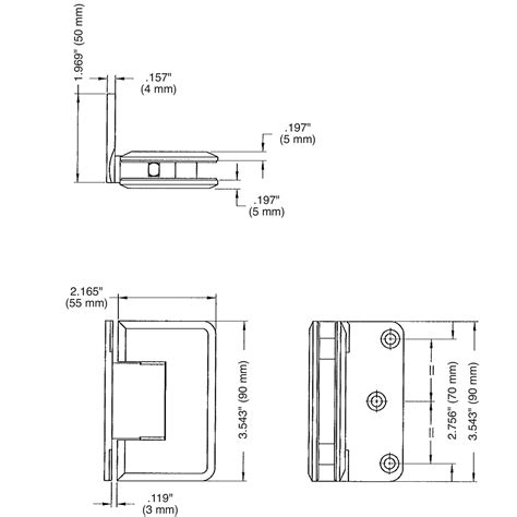 Designer Series Hinges Offset Back
