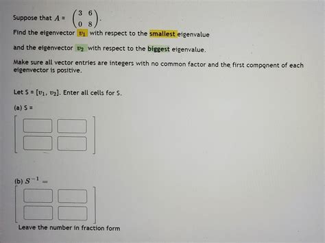 solved suppose that a 3068 find the eigenvector with