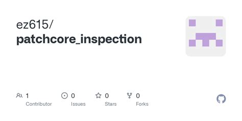 Github Ez615patchcoreinspection
