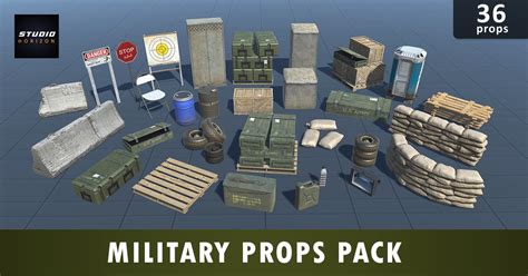 Military Props Pack 3d Props Unity Asset Store