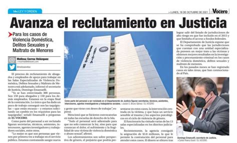 Avanza En Departamento De Justicia De Puerto Rico El Reclutamiento De