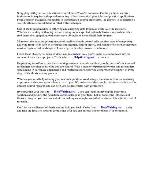 Satellite Attitude Control Thesis Pdf Orbit Rotation