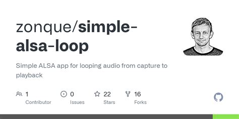 Github Zonquesimple Alsa Loop Simple Alsa App For Looping Audio From Capture To Playback
