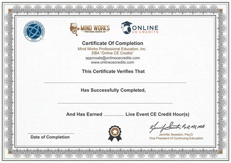 Certificate Of Participation Templates For Ms Word Professional