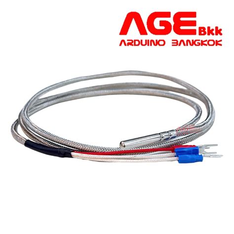 Pt100 Probe For Max31865 Platinum Resistance Temperature Detector Module Rtd Sensor สายยาว 100cm