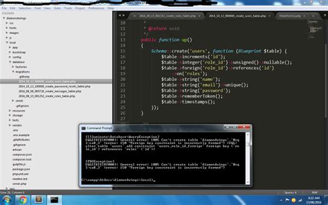 Database Migration Laravel 52 Arrange Table Stack Overflow
