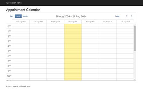 7 Steps To Appointment Calendar Template In Aspnet Mvc5 Scheduler Docs