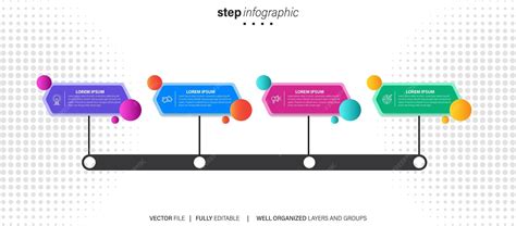 Premium Vector Stage Infographics Template Diagram With Rectangle