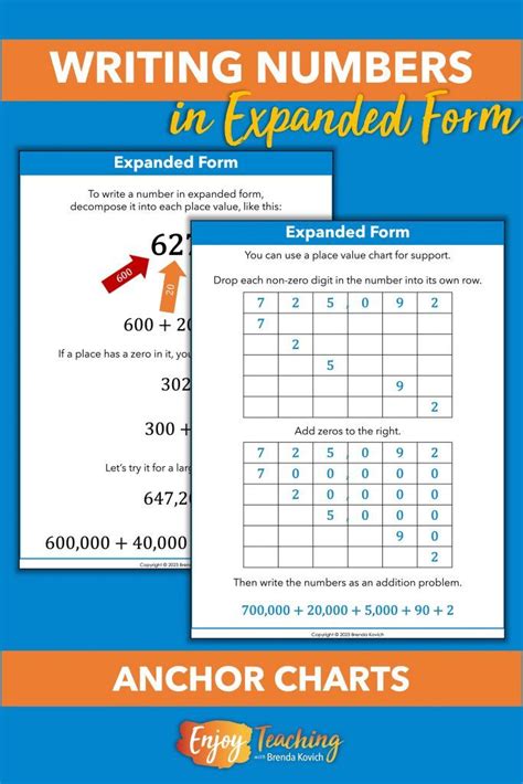 writing numbers in expanded form worksheets