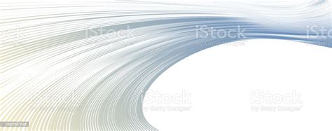Curvature Of Space Vector Abstract Art Background 3d Linear Flow Distorted Shape Deformed Fluid
