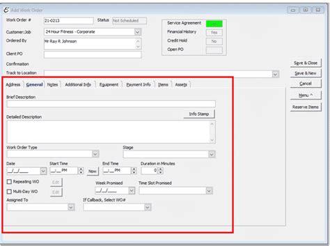 Work Order Form Overview Add And Edit All In One Field Service