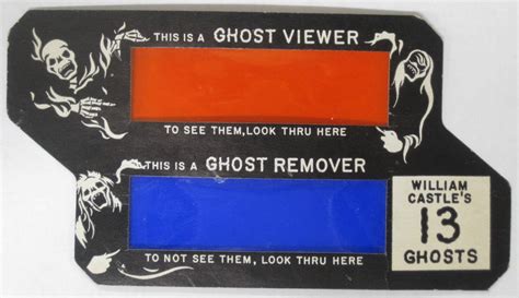 Vtg 1960 William Castles 13 Ghosts Ghost Viewer Movie Glasses 1882593965