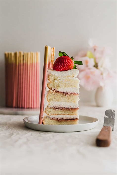 Strawberry Pocky Cake Sift And Simmer