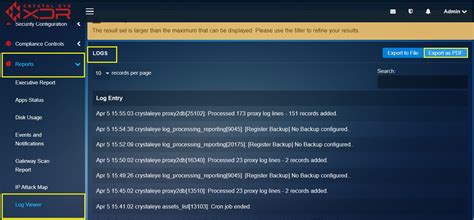 log viewer crystal eye manual