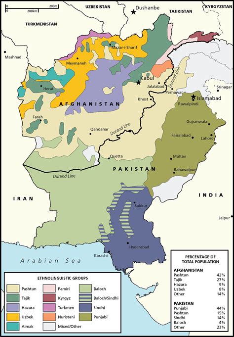 Ethnographic Map Of Afghanistan