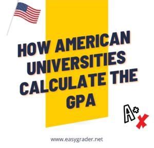 How American Universities Calculate The GPA