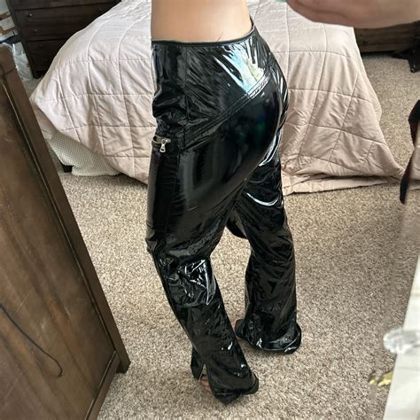 Perfect Condition Patent Leather Pants So Sexy No Depop