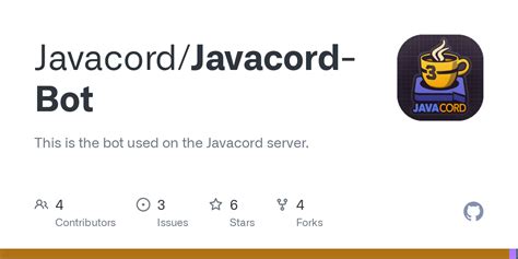 Github Javacordjavacord Bot This Is The Bot Used On The Javacord Server