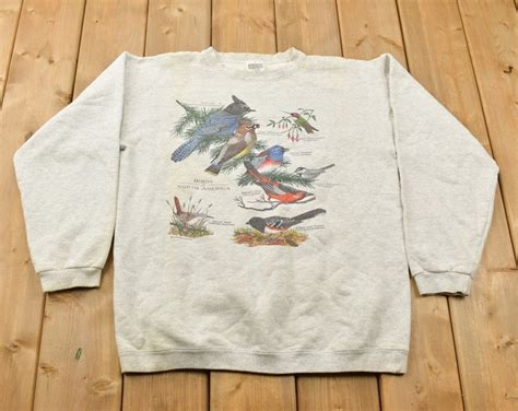 Vintage 1990s Birds Of North America Crewneck Souvenir Vintage