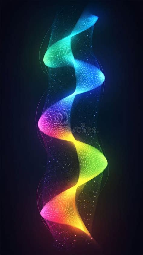 A Striking Blend Of Colorful Lights On A Dark Background Creating An Energetic And Dynamic