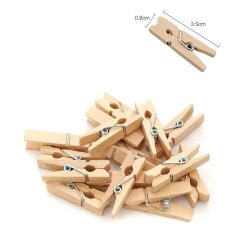 Mini Molas De Madeira Conjunto De 12 Unidades Para Fotos E Decoração